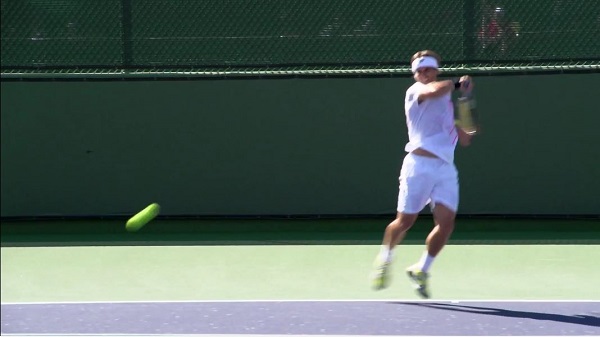 David Ferrer Forehand and Backhand 2 - Indian Wells 2013 - BNP Paribas ...