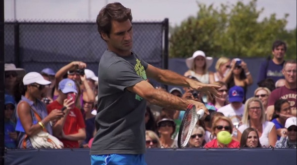 Roger Federer Forehand and Backhand In Super Slow Motion - 2013 ...