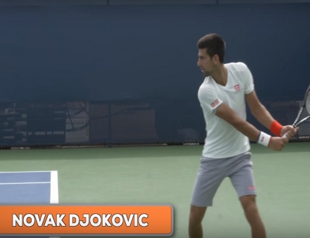 Novak Djokovic Forehand and Backhand In Super Slow Motion - 2013 Cincinnati Open