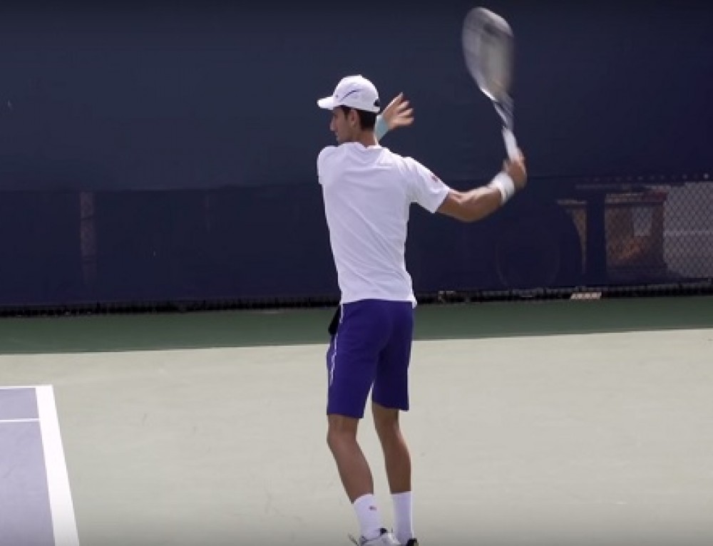 Novak Djokovic Forehand and Backhand In Super Slow Motion - 2013 Cincinnati Open